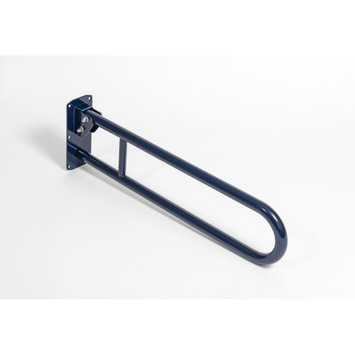 Doc M Hinged Grab Rail 800mm Aluminium White
